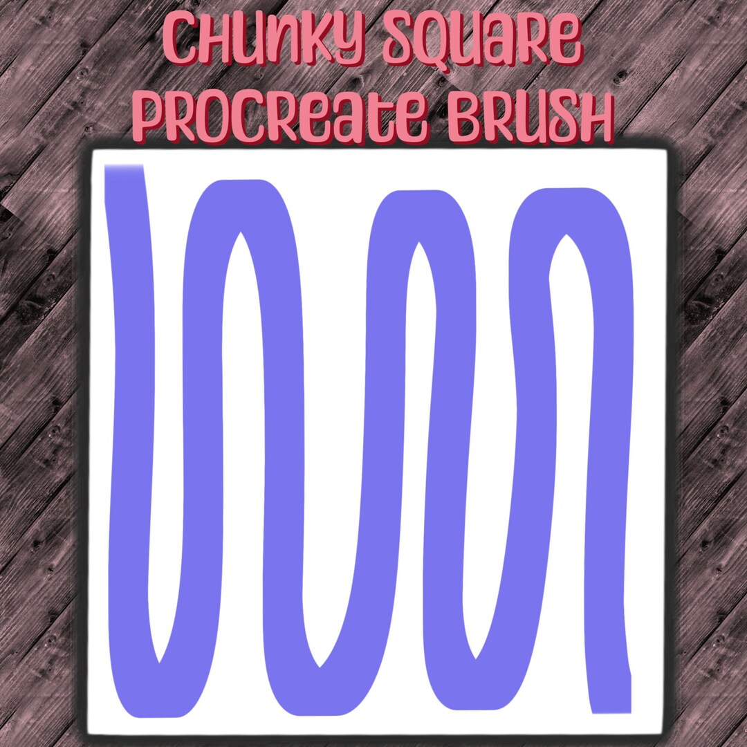 Chunky Square Procreate Brush, Texture Brush, Overlay Brush, Digital ...