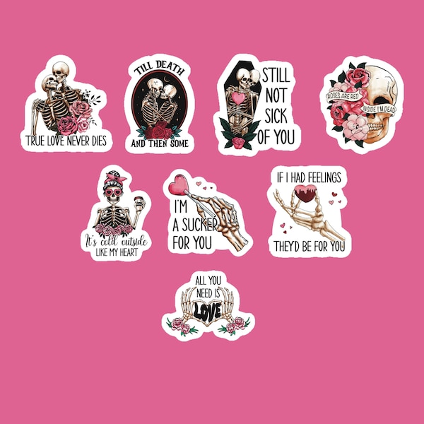 Skeleton Sticker - Etsy