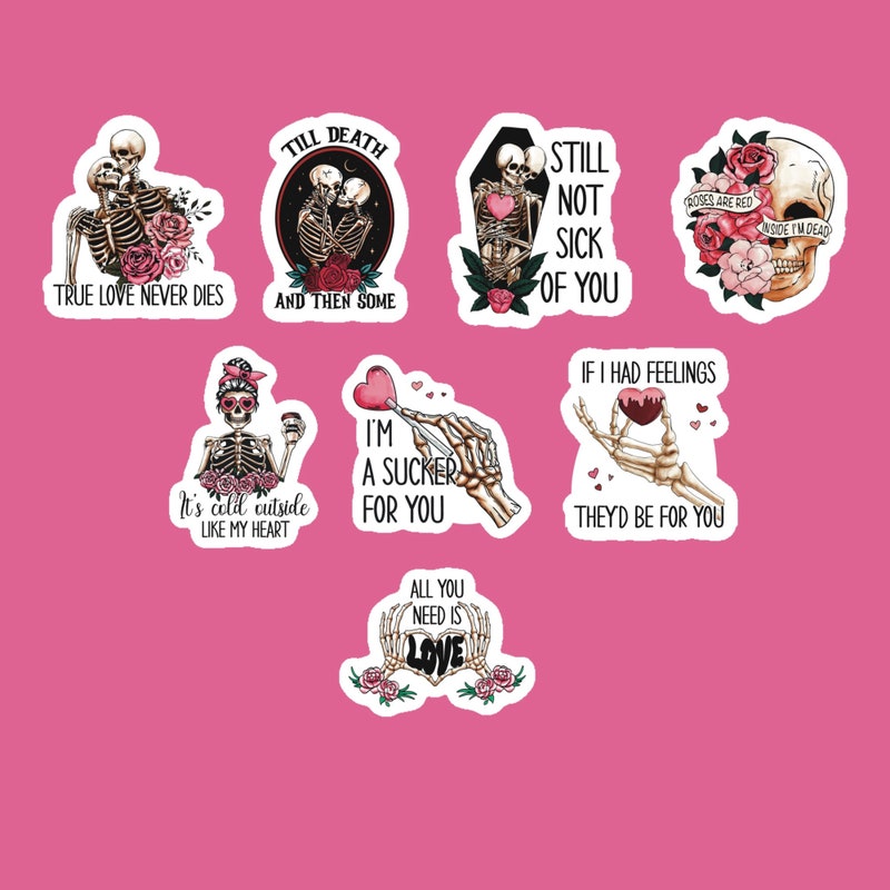 Skeleton Sticker - Etsy