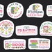 Reading Sayings, Set of 18 Stickers, Journal Sticker, Die Cut Stickers ...