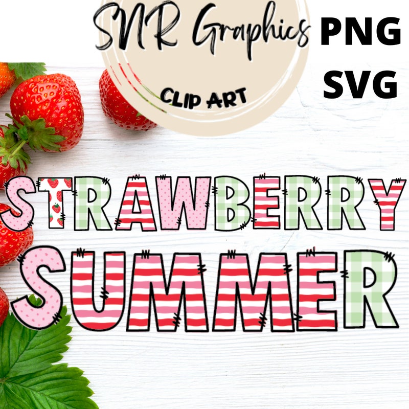 Strawberry Font Png - Etsy