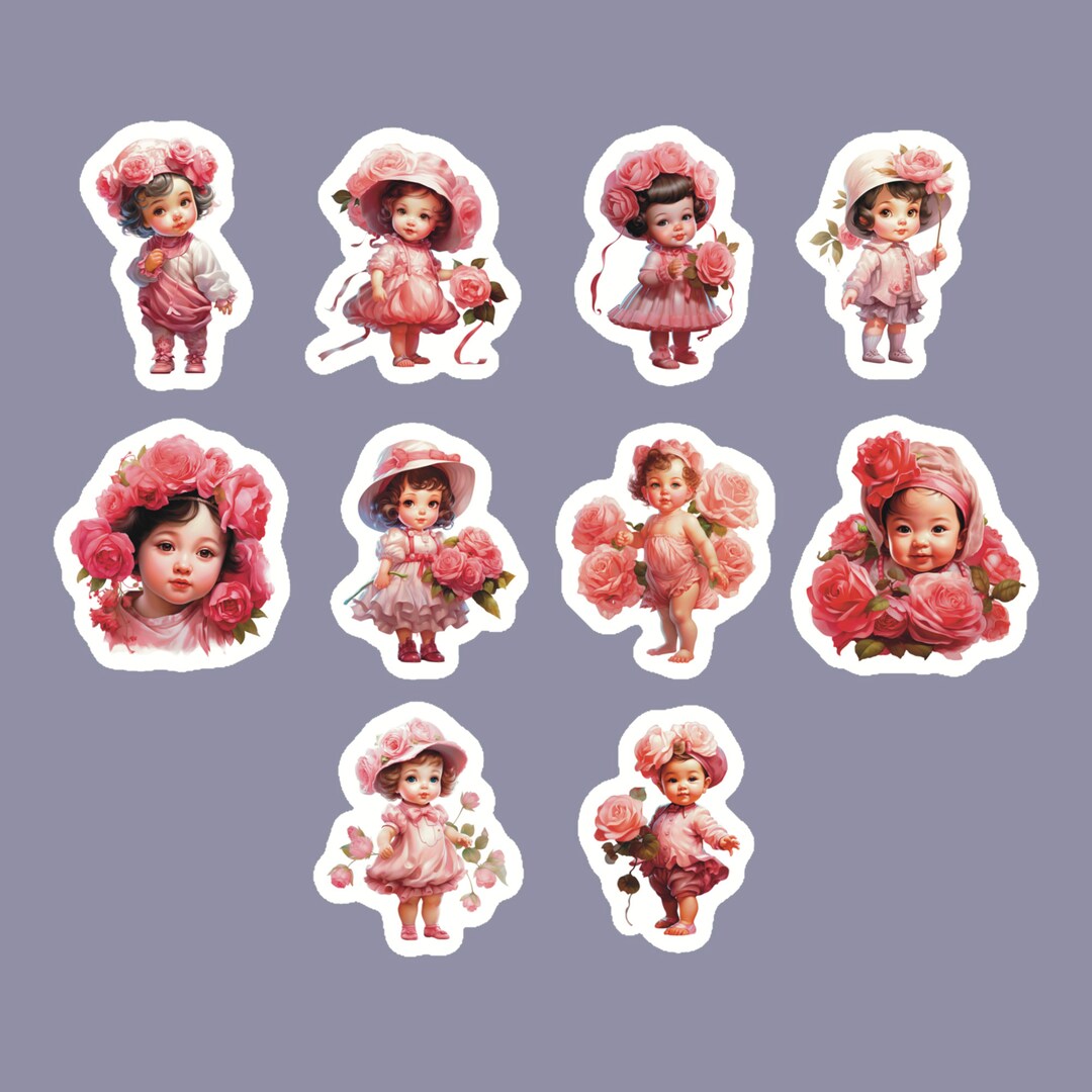 Oriental Baby Stickers, Set of 20 Stickers, Oriental Stickers, Baby ...