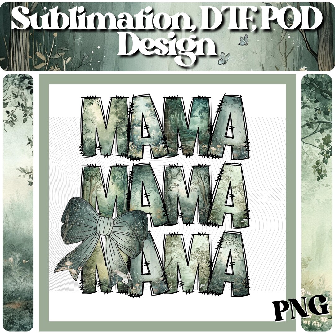MAMA Doodle Letters Png With Doodle Outline, Mom Clipart Alphabet Font ...