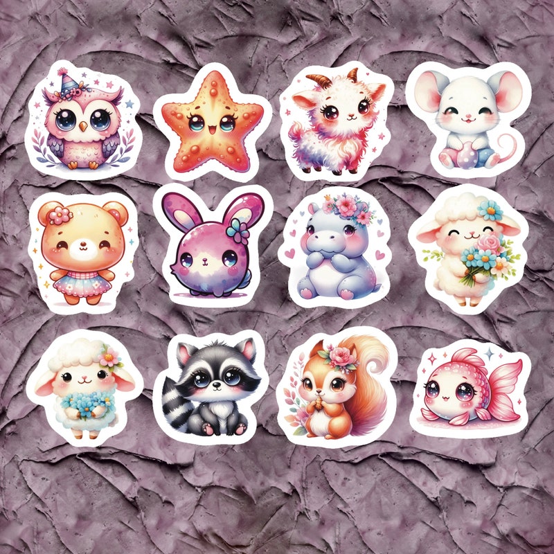 Animal Stickers - Etsy