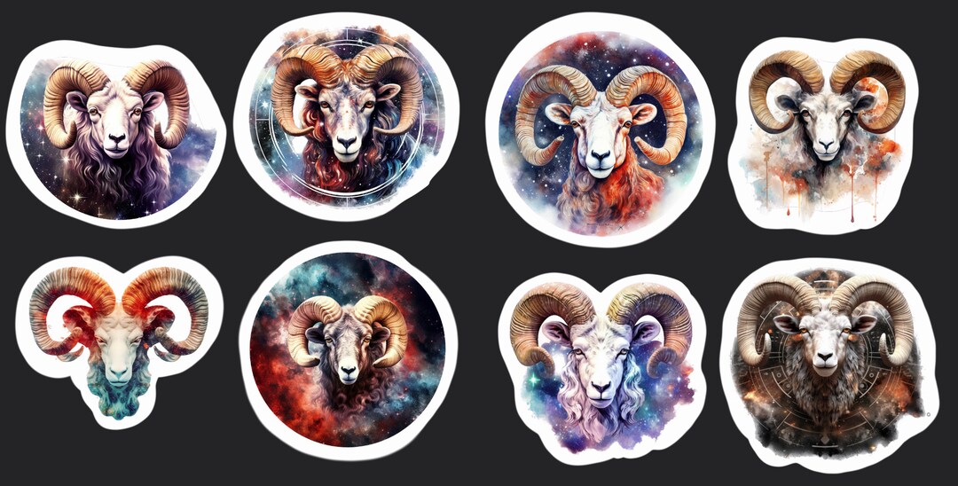 Aries Stickers, Set of 24 Stickers, Journal Sticker, Die Cut Stickers ...