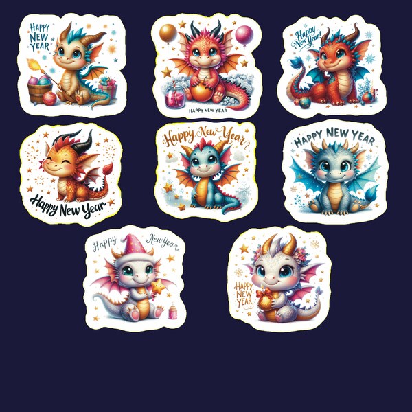 Dragon 2024 Stickers - Etsy