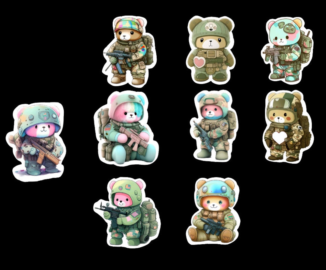 Care Bear, Set of 27 Stickers, Sticker, Journal Sticker, Die Cut ...