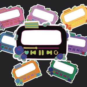 Media Player Stickers, Set 20 Stickers, Journal Sticker, Die Cut ...