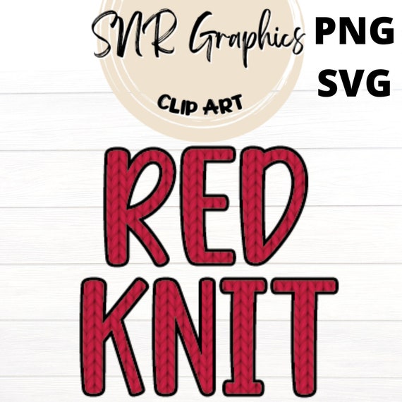 Red Knit Letters PNG Crochet Font SVG Clipart Alphabet Font - Etsy UK