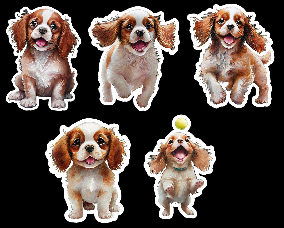 Cocker Spaniel, Set of 20 Stickers, Sticker, Journal Sticker, Scrapbook ...