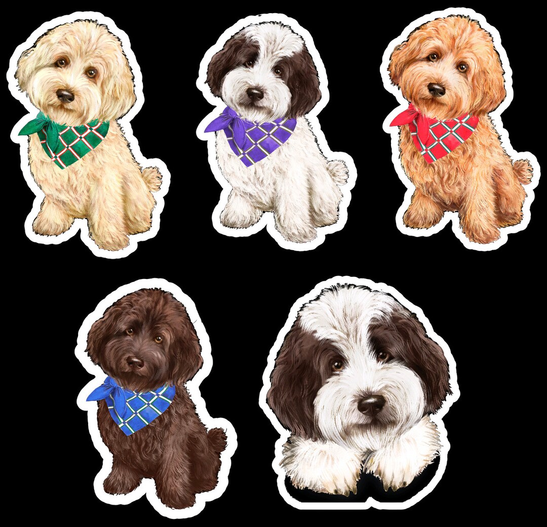 Labradoodle, Set of 20 Stickers, Sticker, Journal Sticker, Die Cut ...