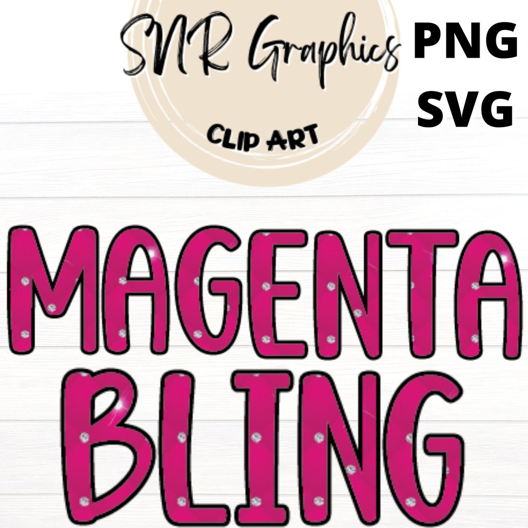 Magenta Bling Tufted Letters PNG With Diamonds, Quilt Font SVG, Clipart ...