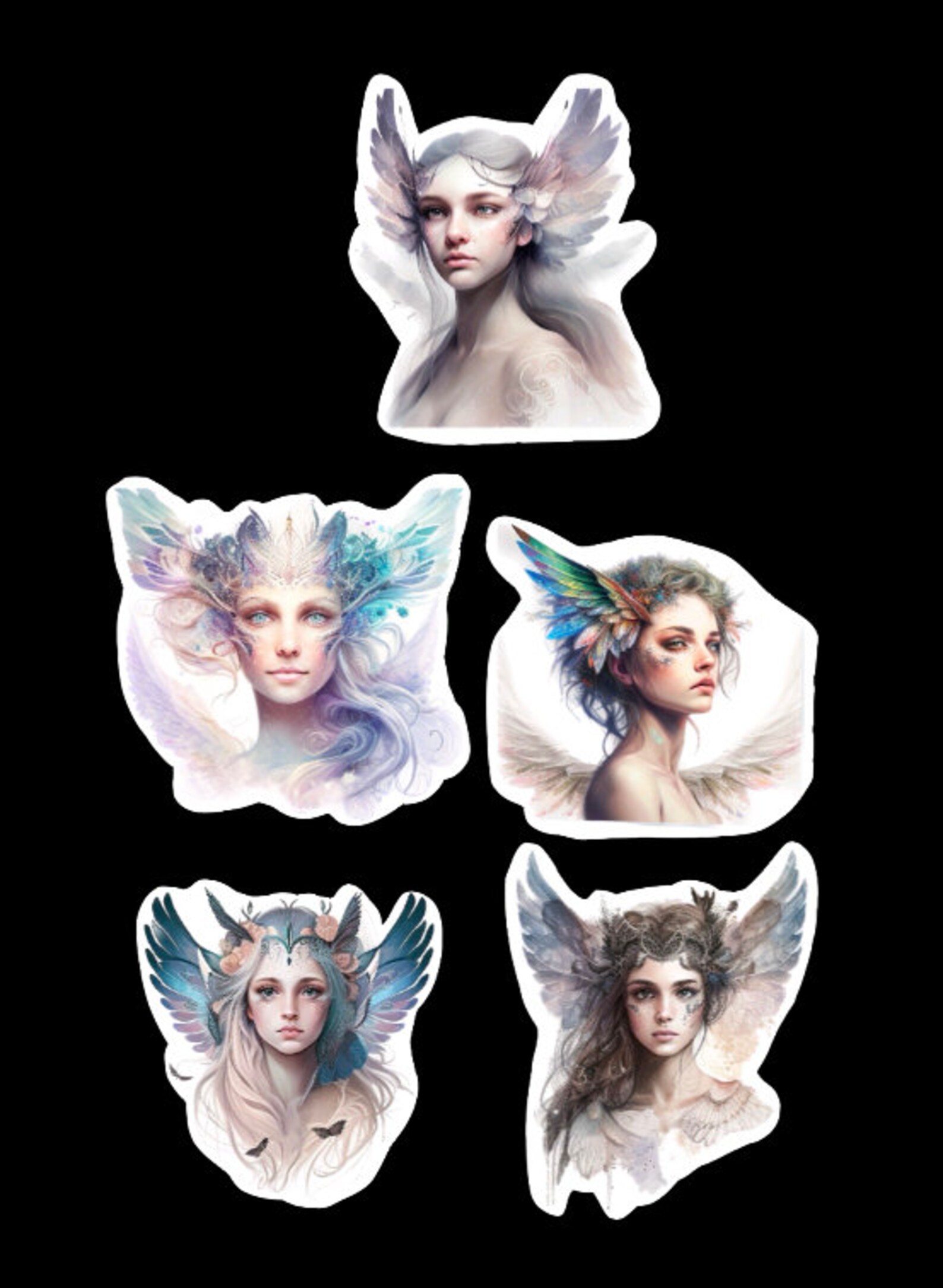 Wind Fairy Stickers Set of 20 Stickers Waterproof Sticker - Etsy