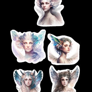 Wind Fairy Stickers, Set of 20 Stickers, Sticker, Journal Sticker, Die ...