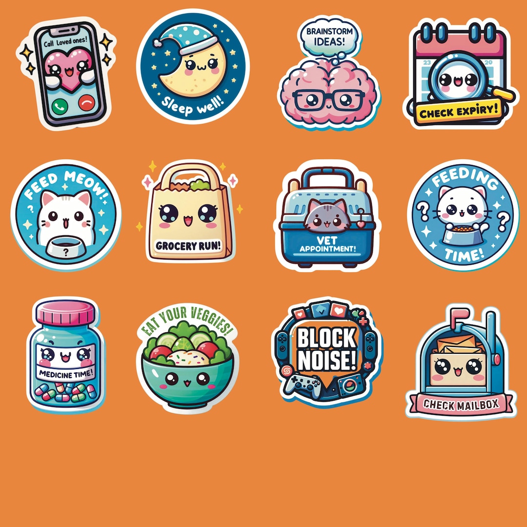 Saying Stickers, Set of 24 Stickers, Journal Sticker, Die Cut Sticker ...