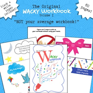 The Original Wacky Workbook Volume 1, Preschool wreck This Journal ...