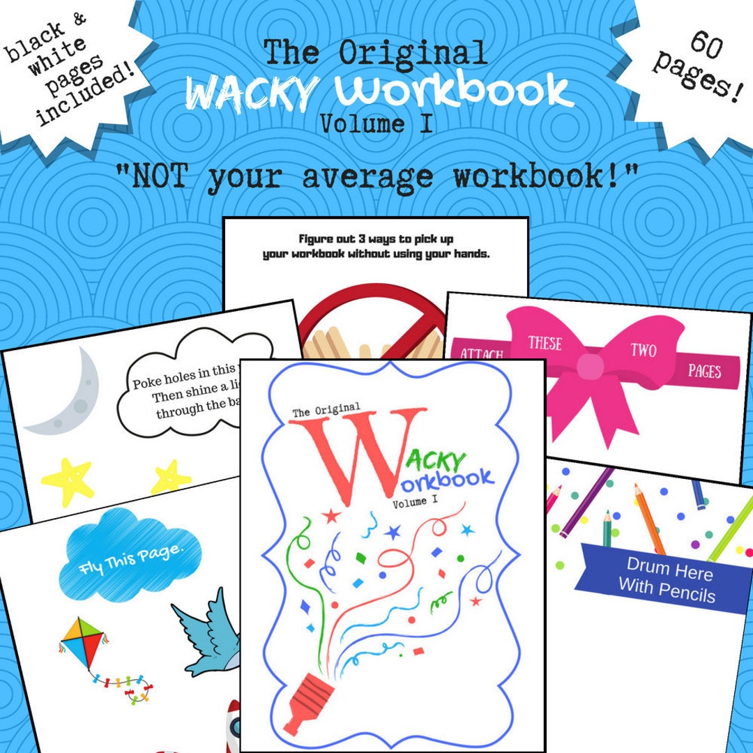 The Original Wacky Workbook Volume 1, Preschool wreck This Journal ...