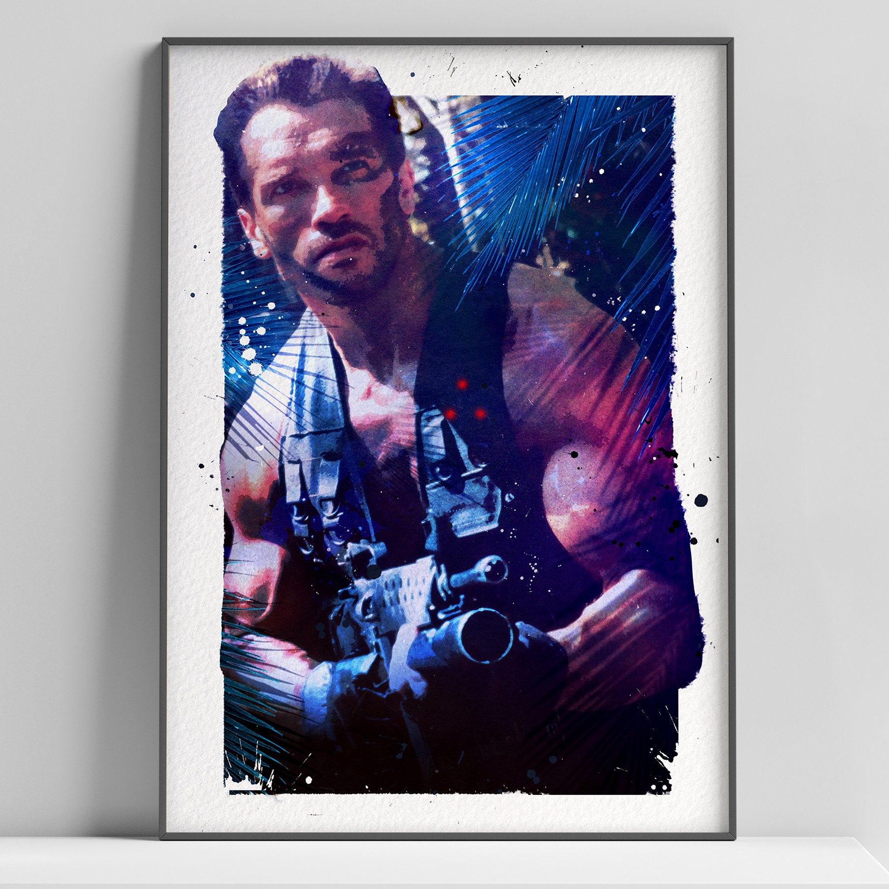 Arnold Schwarzenegger Predator Movie Art Poster Print - Etsy