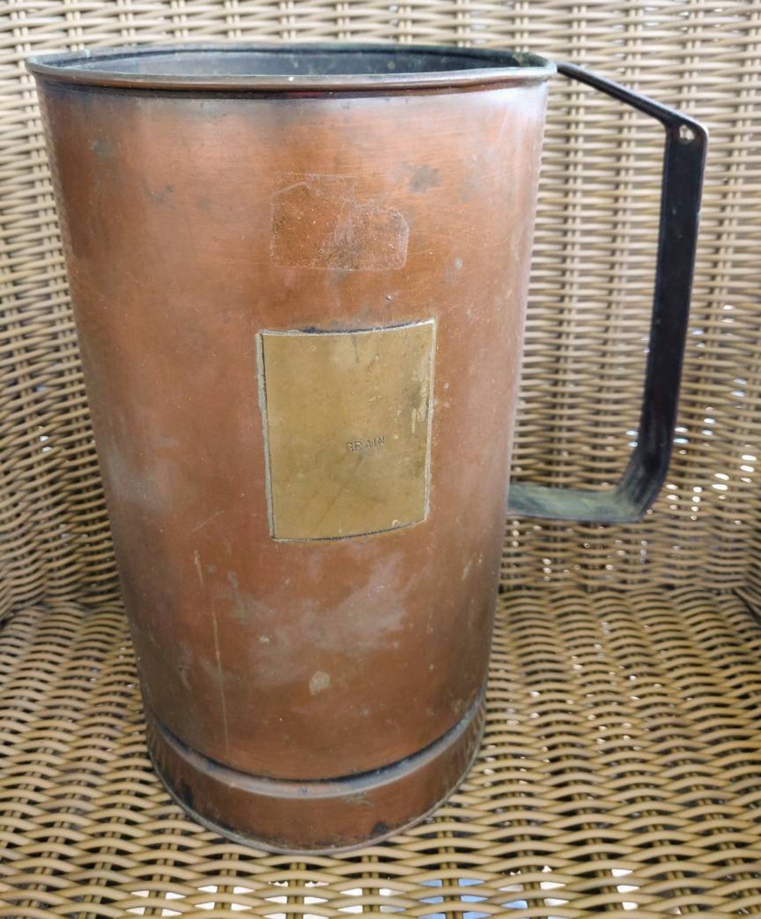 Antique Irish Copper and Brass Grain Measure. C1900. Patina. Rare ...