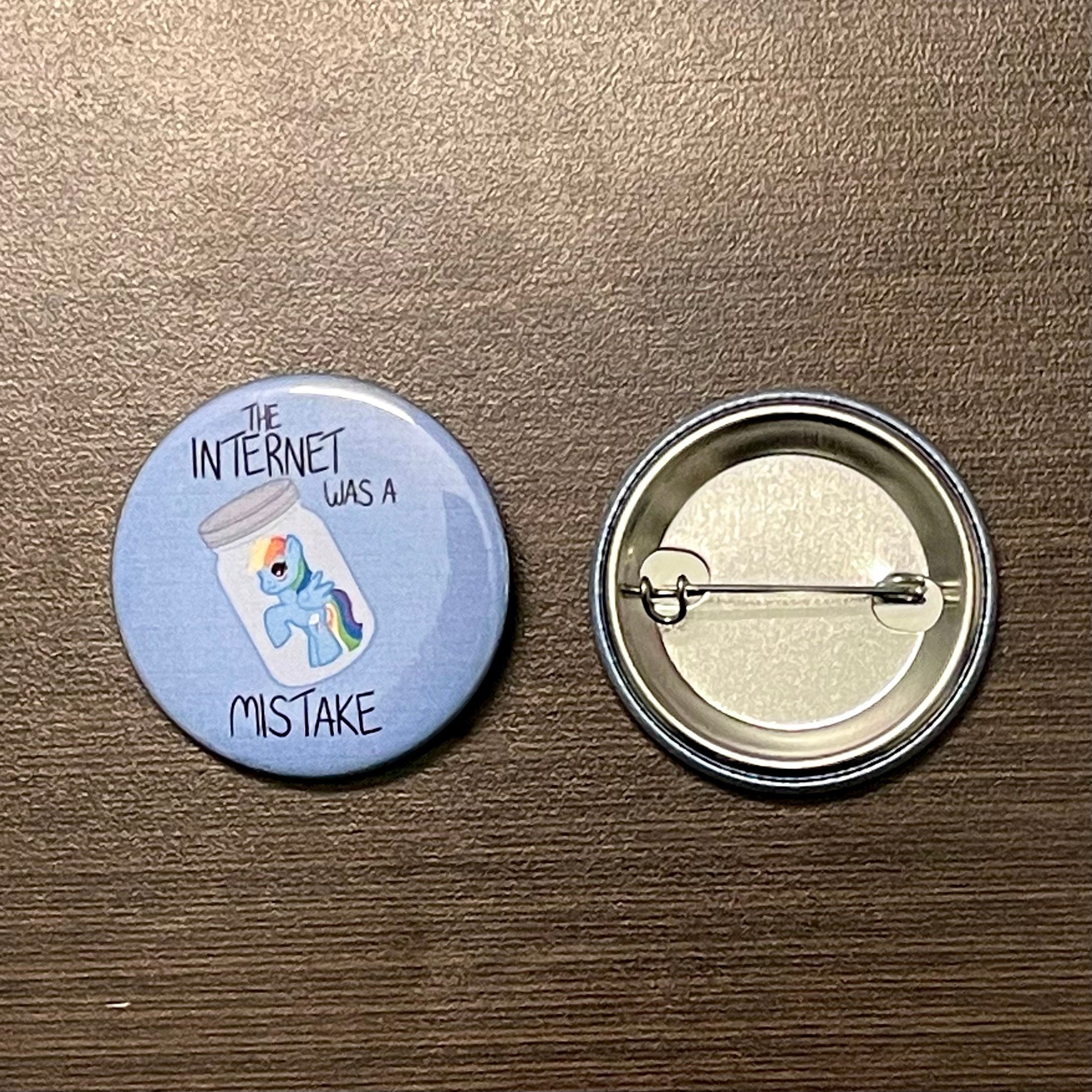 My Little Pony Rainbow Dash Jar Cursed Meme Pin Button - Etsy