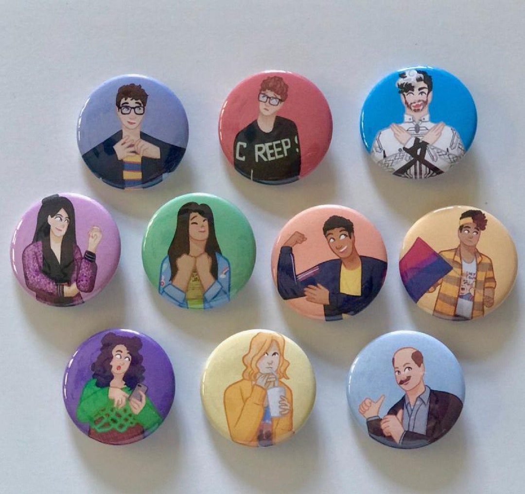 Be More Chill London Cast Musical Broadway Character Pin Buttons Jeremy ...