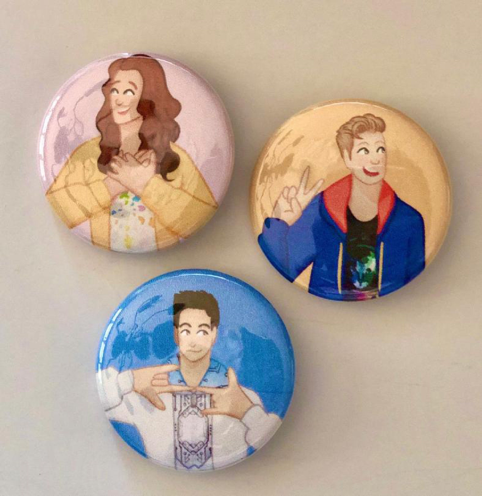 Be More Chill London Cast Musical Broadway Character Pin Buttons Jeremy ...