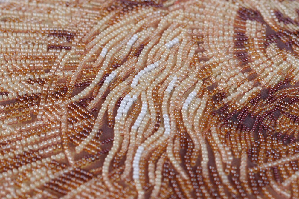 Tiger DIY Bead Embroidery Kit, Needlepoint Kits Home Wall Decor ...