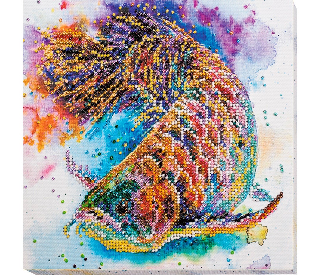 Colorful Fish DIY Bead Embroidery Kit DIY Gift Idea Needlepoint Kits ...