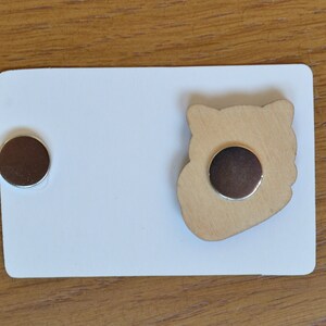 Cat Needle Minder, Cute Kitty Wooden Magnetic Needle Keeper for Cross ...