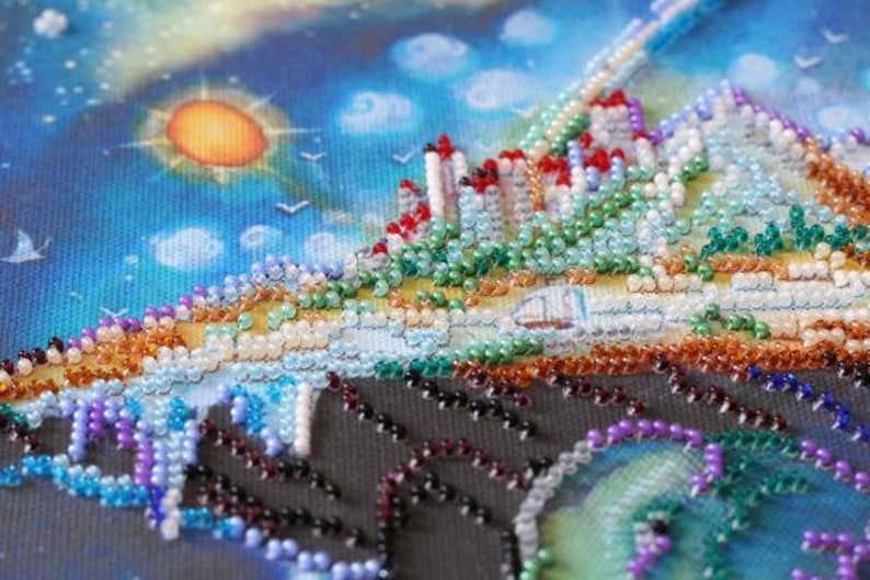 Universe DIY Bead Embroidery Kit DIY Gift Idea Needlepoint Kits Home ...