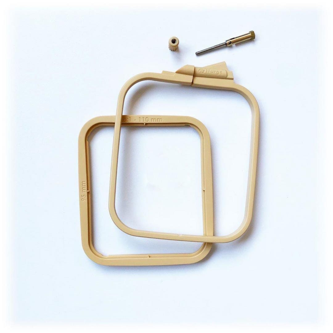Square Nurge Plastic Embroidery Frame for Embroidery and Cross Stitch ...