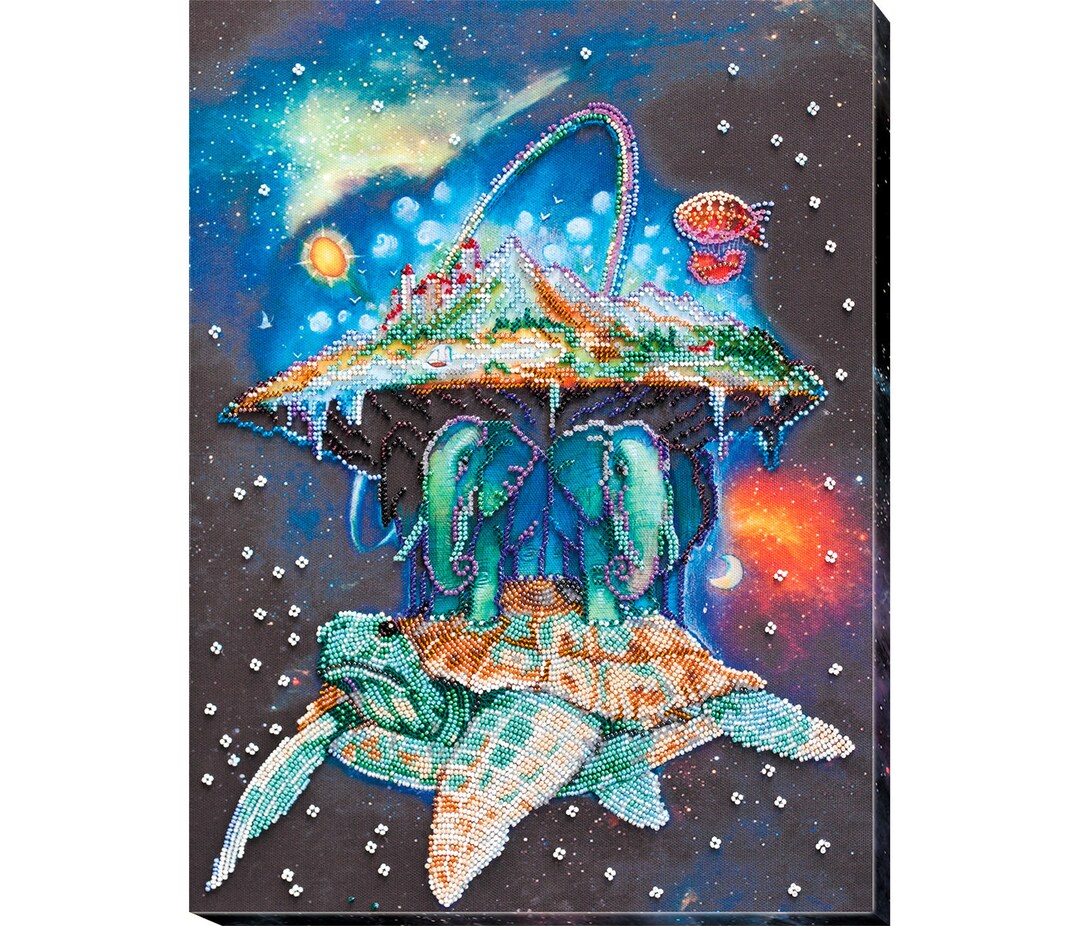 Universe DIY Bead Embroidery Kit DIY Gift Idea Needlepoint Kits Home ...
