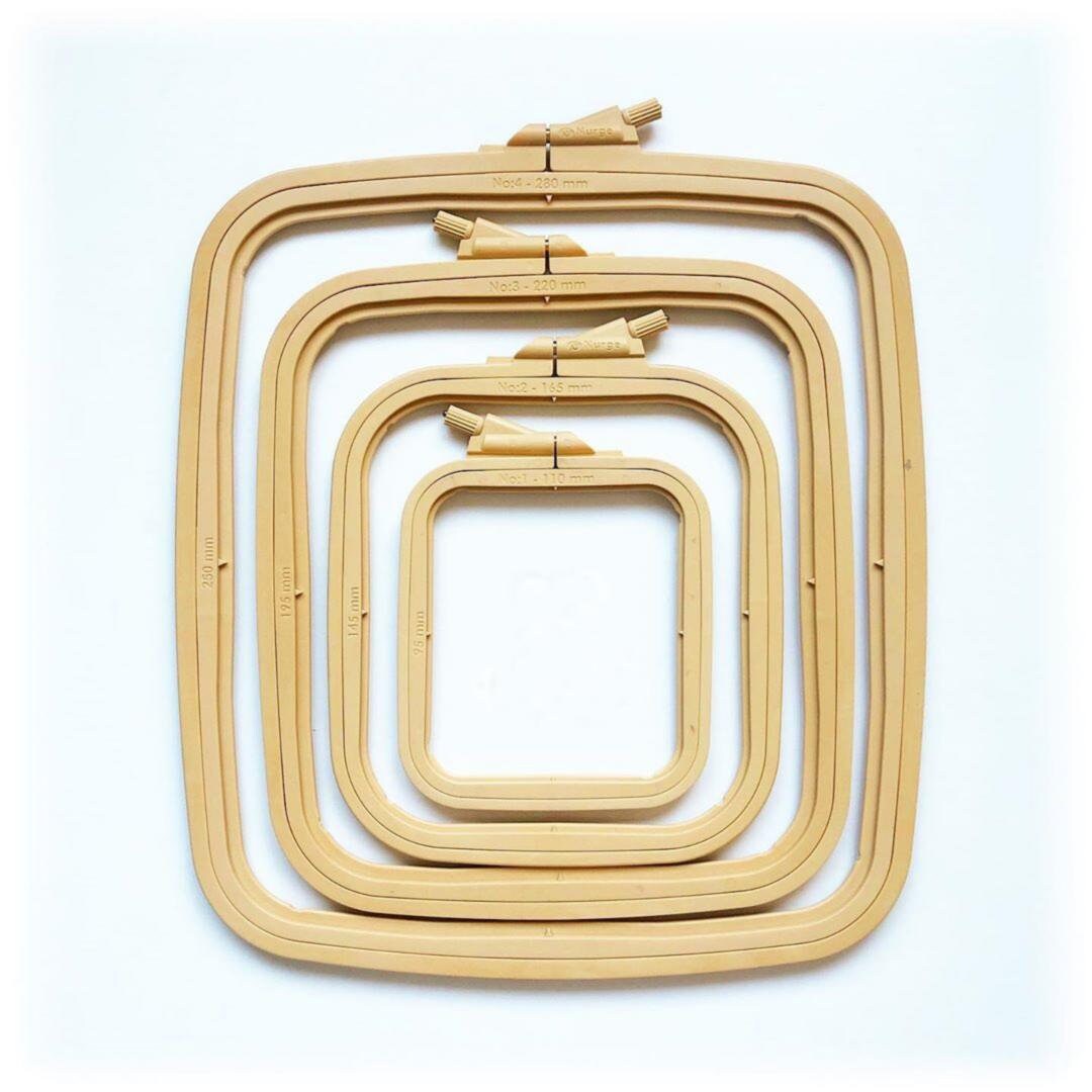 Square Nurge Plastic Embroidery Frame for Embroidery and Cross Stitch ...
