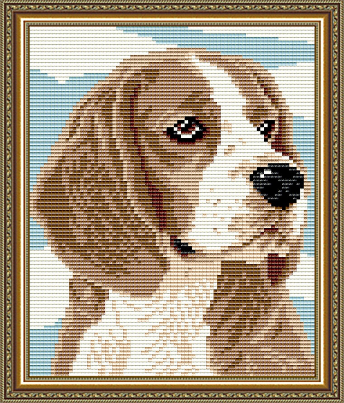 Beagle Dog Diamond Painting Kit: Full Square Drill Rhinestone ...