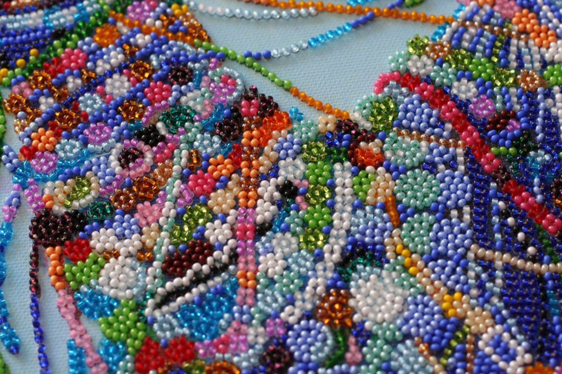 Camel DIY Bead Embroidery Kit, DIY Gift Idea, Needlepoint Kits, Animal ...