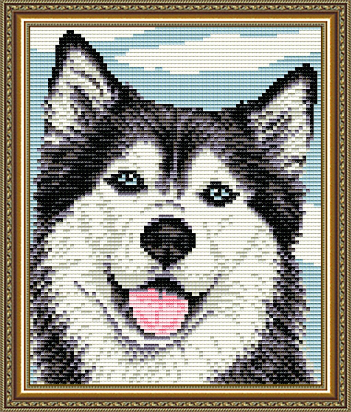 DIY Diamond Painting Kit Dog Siberian Husky Full Square Drill - Etsy