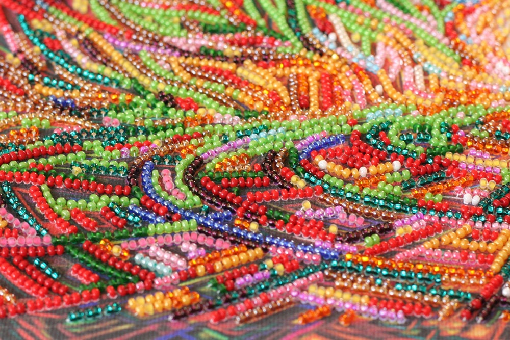 Love Bead Embroidery Kit DIY Gift Idea Needlepoint Kits Fantasy Home ...