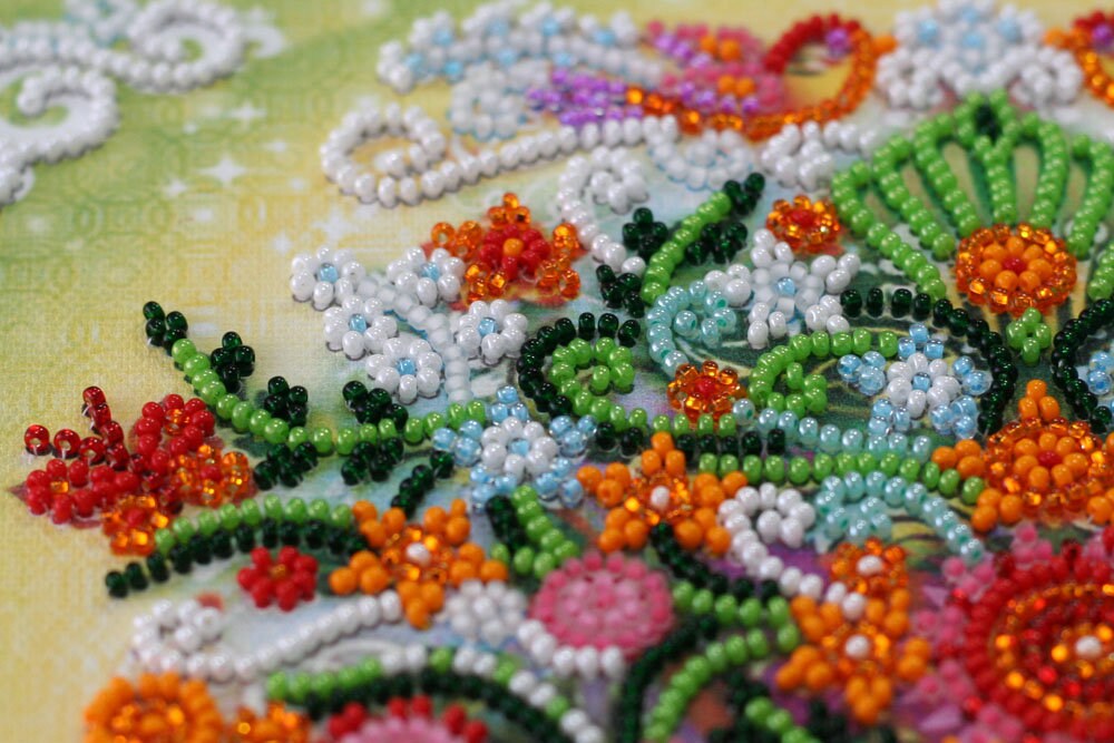 DIY Bead Embroidery Kit Fantasy Colorful Tree DIY Gift Idea - Etsy
