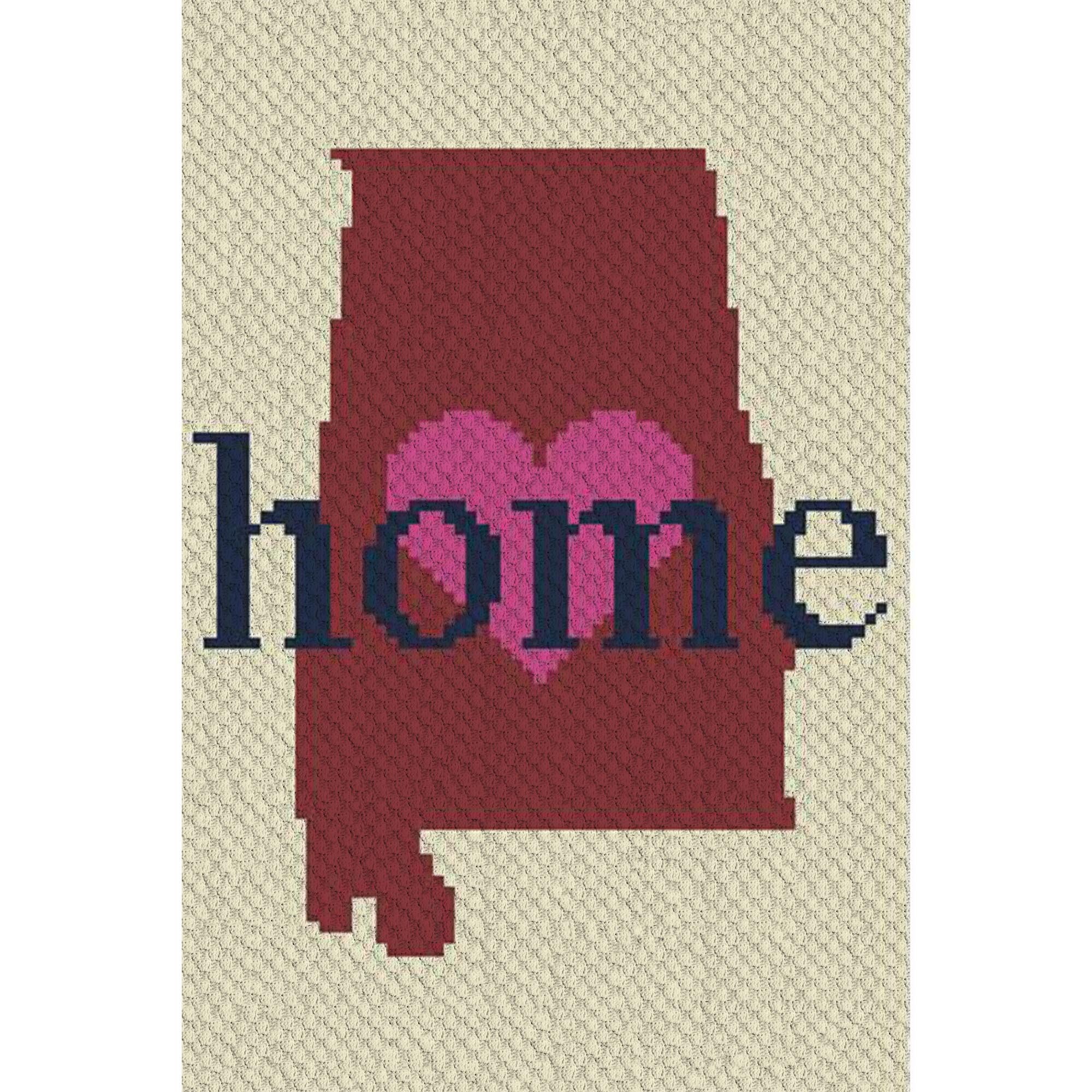 Alabama Home C2C Afghan Crochet Pattern Corner to Corner | Etsy