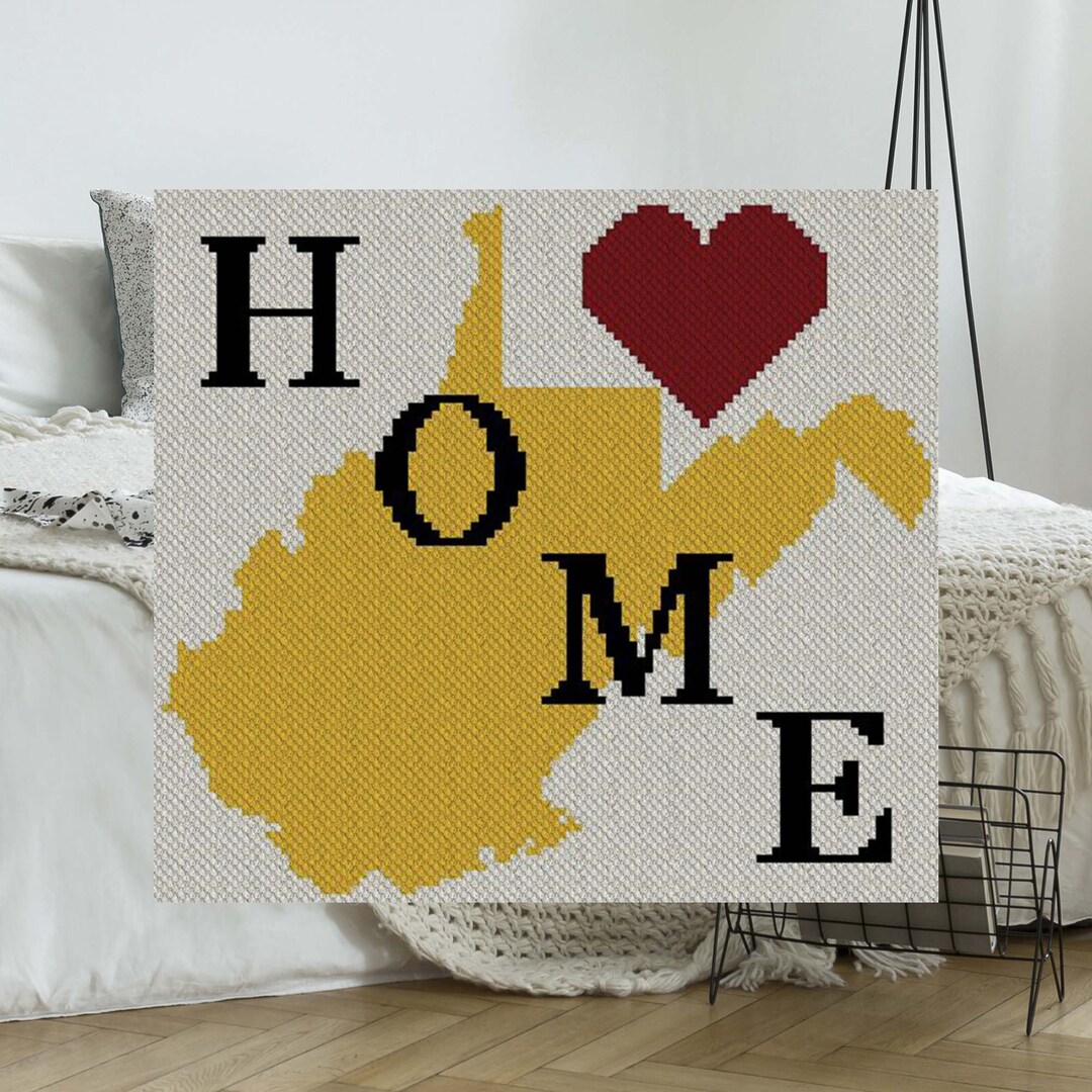West Virginia Home C2C Afghan Crochet Pattern | Corner to Corner ...