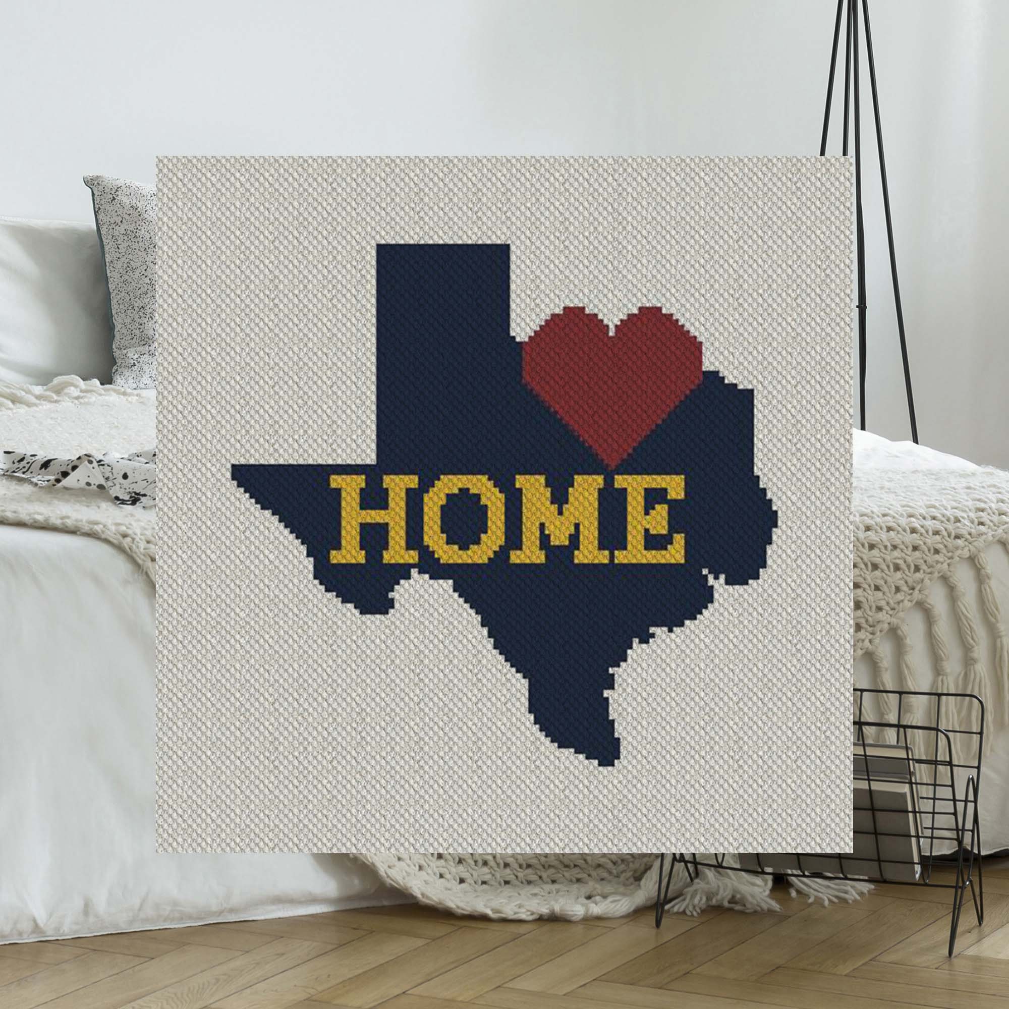 Greater Texas Home C2C Afghan Crochet Pattern Corner to - Etsy