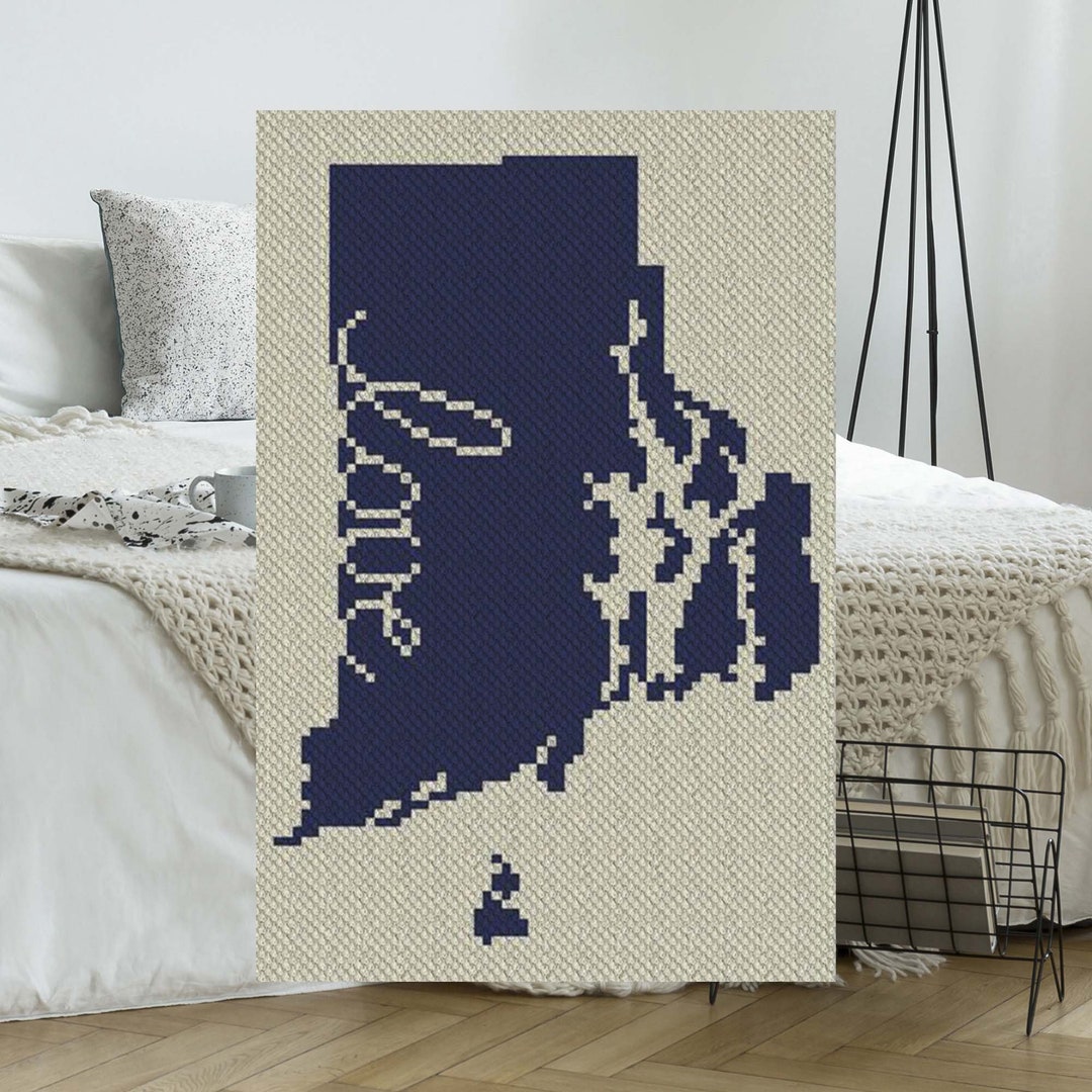 Rhode Island Love C2C and Graphghan Afghan Crochet Pattern | Corner to ...