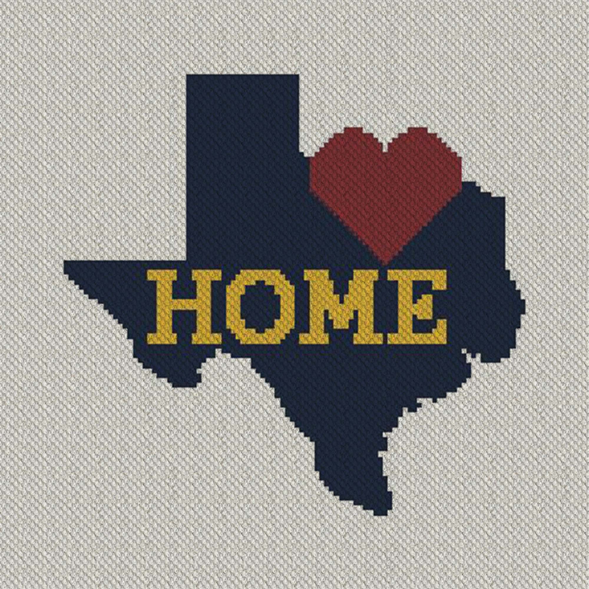 Greater Texas Home C2C Afghan Crochet Pattern | Corner to Corner PDF ...