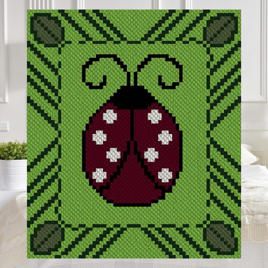 Lulu Ladybug C2C Kid Crochet Afghan Pattern | Corner to Corner Crochet ...
