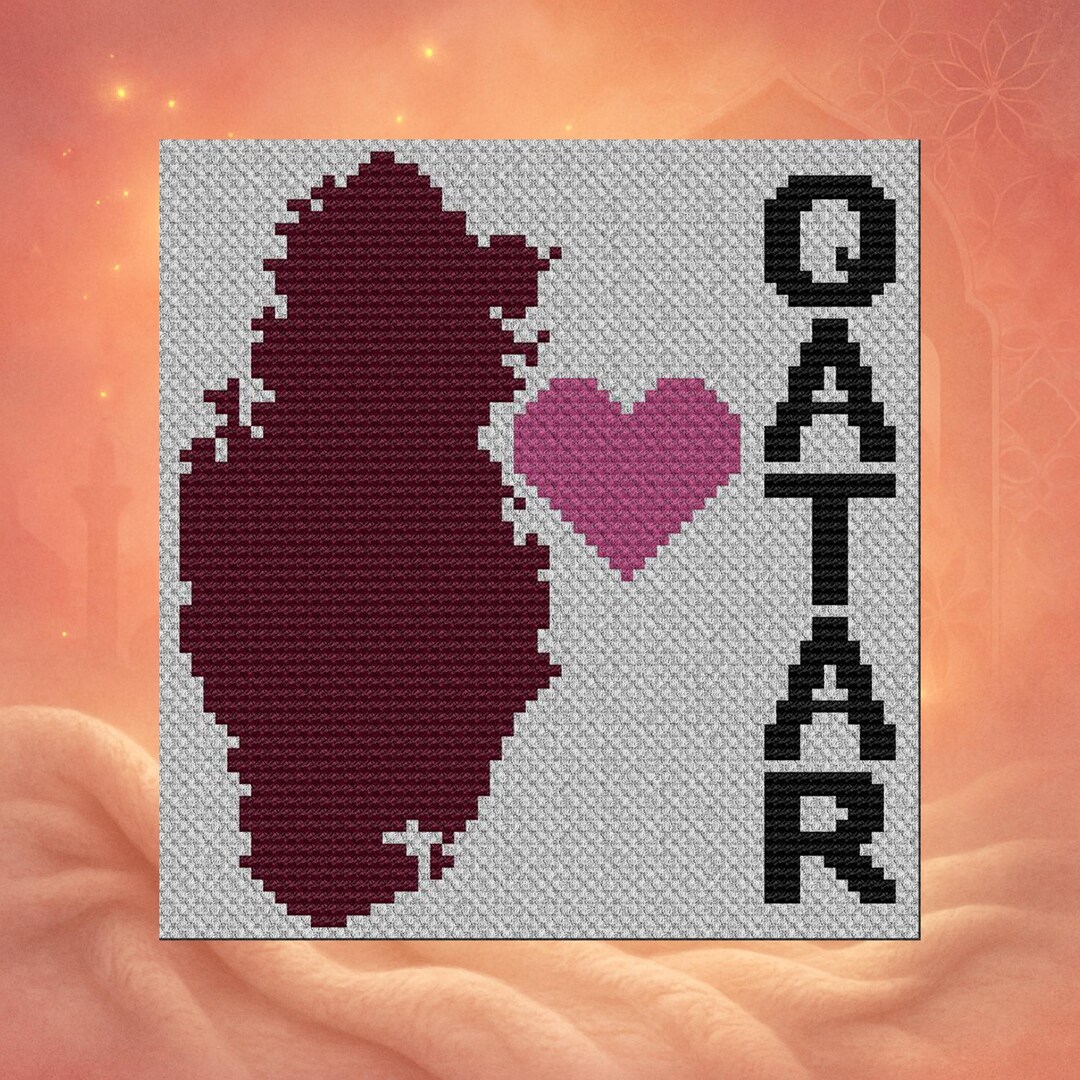 Heart Qatar C2C & Graphghan Lapghan Crochet Pattern Digital PDF Instant ...
