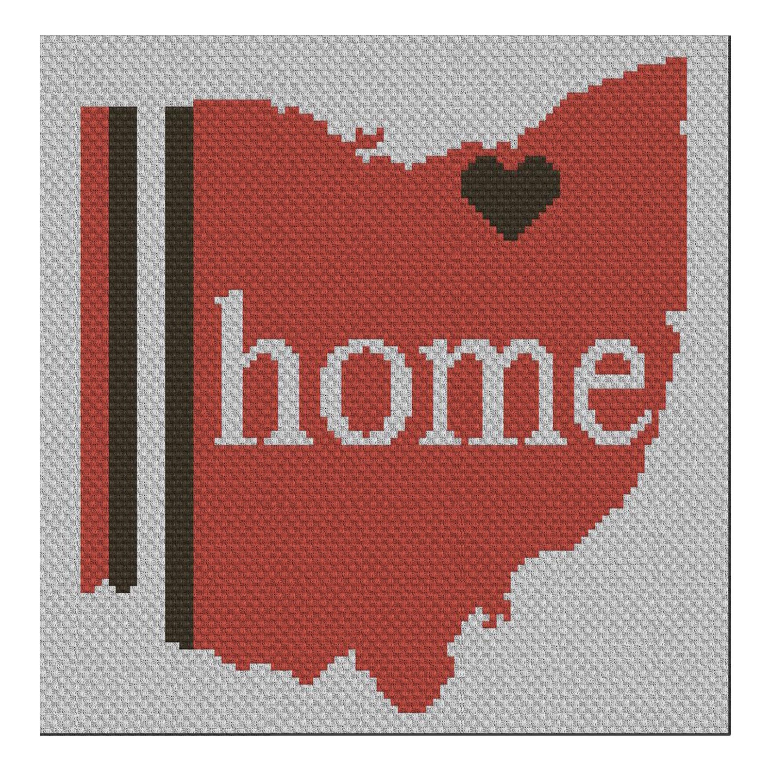My Heart is in Cleveland Ohio Crochet Pattern | C2C & Graphghan Afghan ...