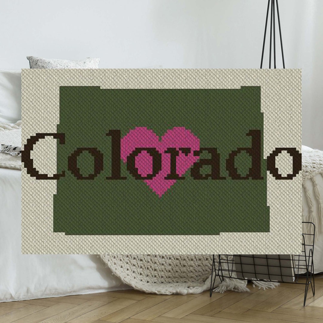 Heart Colorado C2C Crochet Afghan Pattern | Corner to Corner Crochet ...