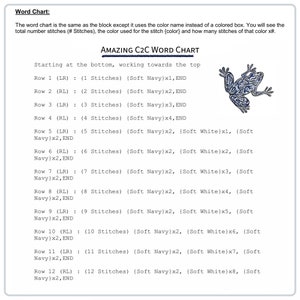 Heart Ohio C2C Crochet Pattern | Graphghan Afghan Crochet Pattern ...