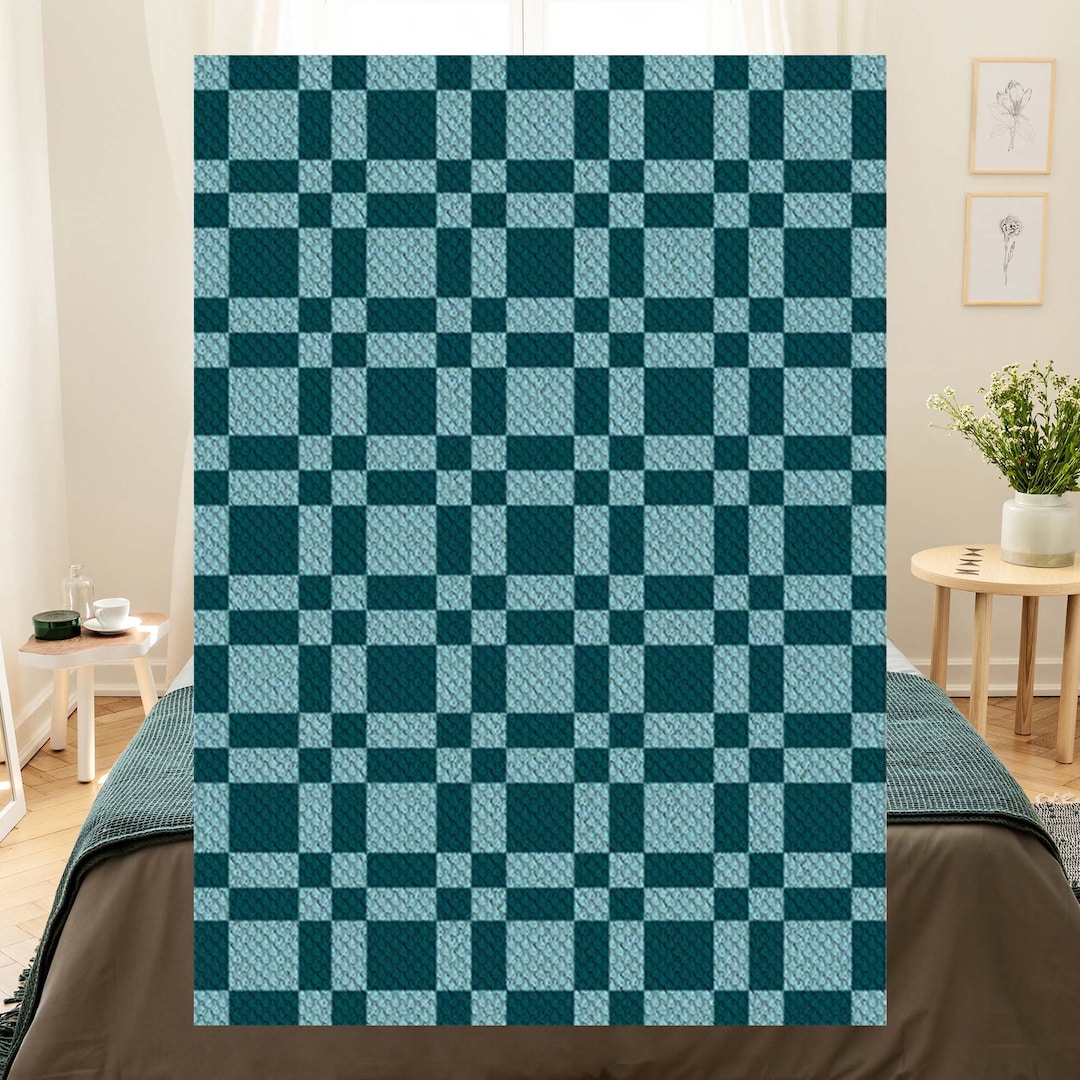 Checked Out C2C Crochet Afghan Pattern for Corner to Corner Crochet ...