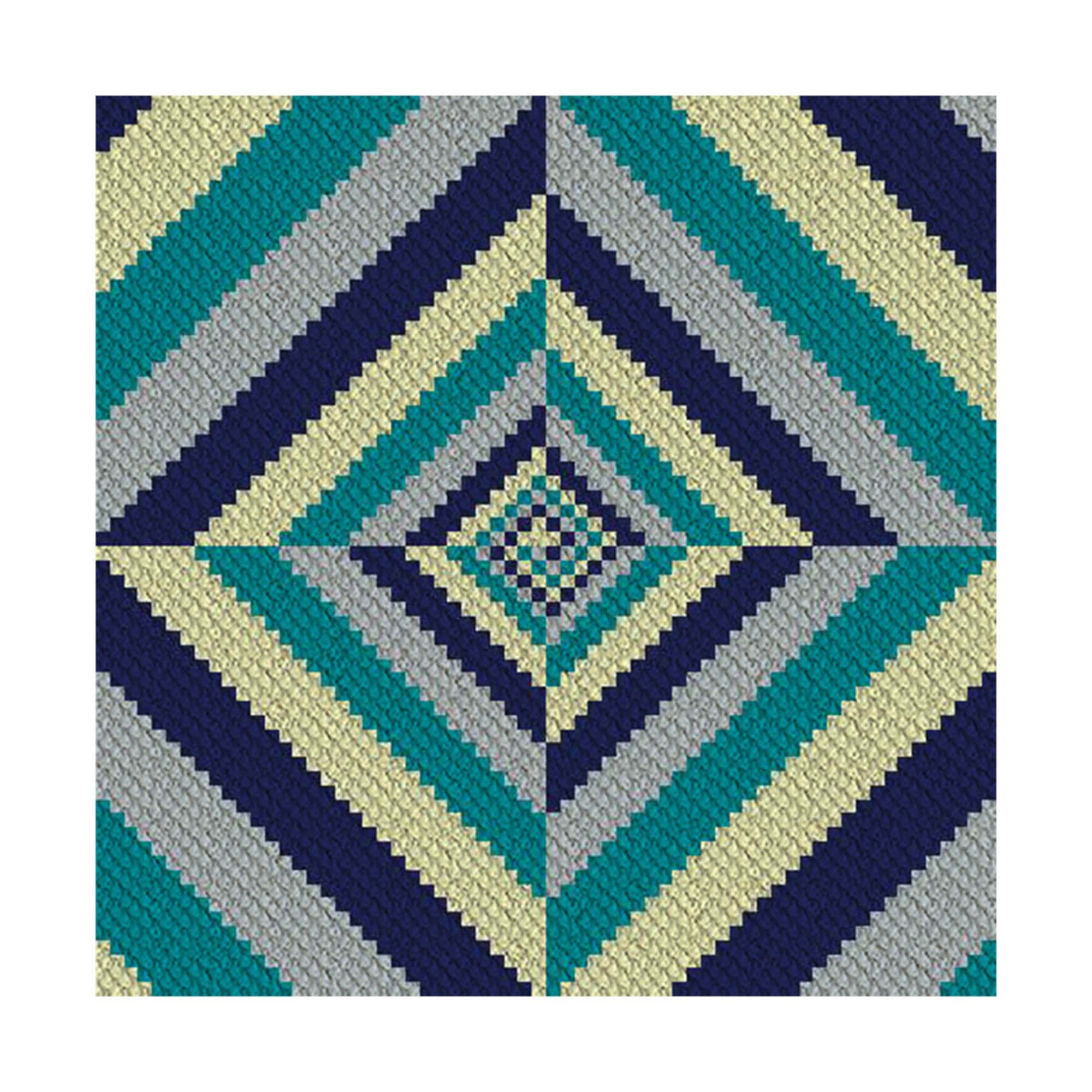Vortex C2C Afghan Lapghan Crochet Pattern Corner to Corner Crochet ...